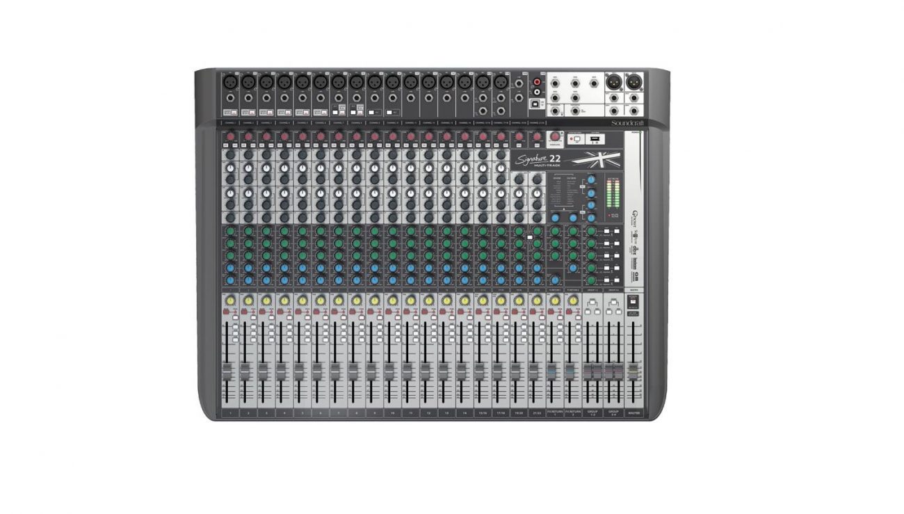 Soundcraft Signature 22 MTK, Mezclador 22 Canales e interfaz de audio ...