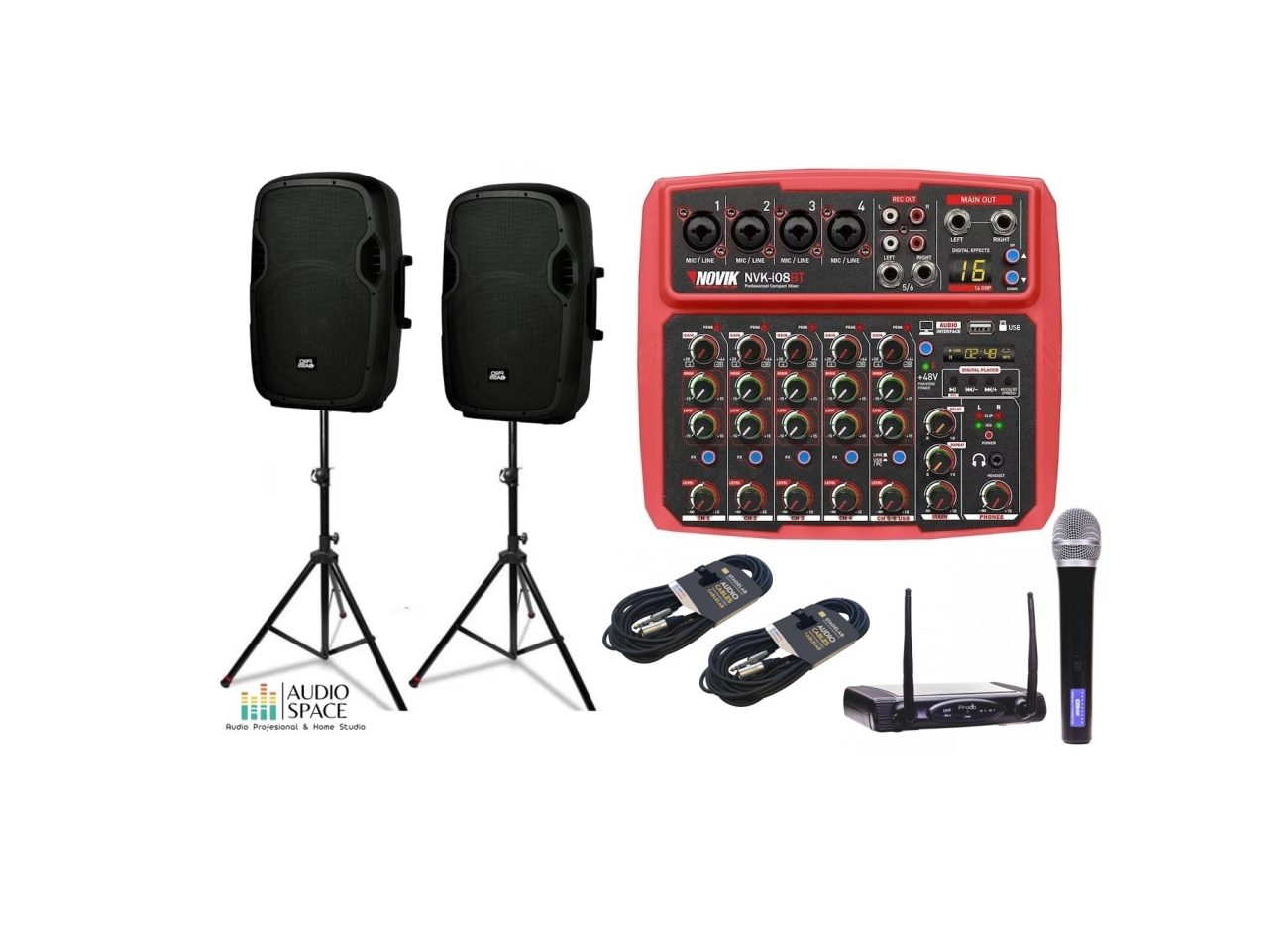 Pack Probass Set amplificacion + Microfono inalambrico + Mixer 6 ...