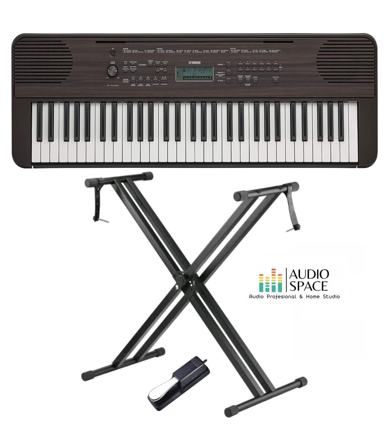 Yamaha Teclado PSRE360 + ATRIL+ Pedal Sustaine - AUDIO SPACE